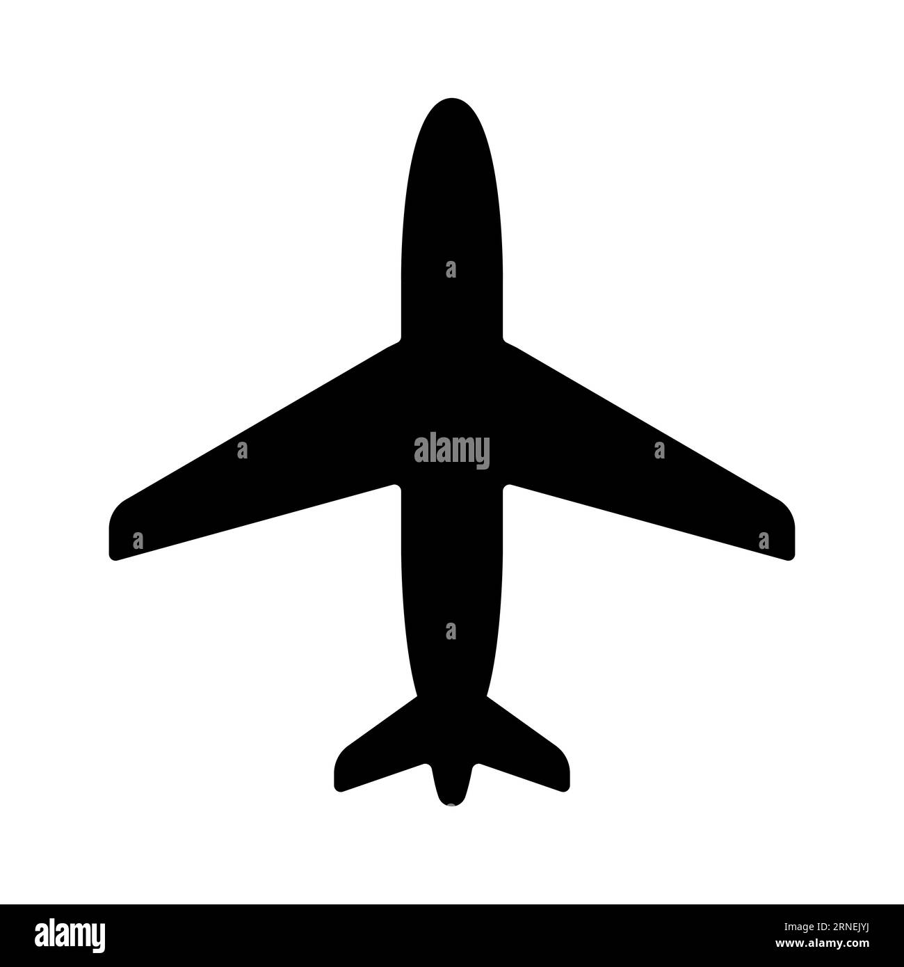 Airplane sign icon on a isolated white background Stock Vector Image ...