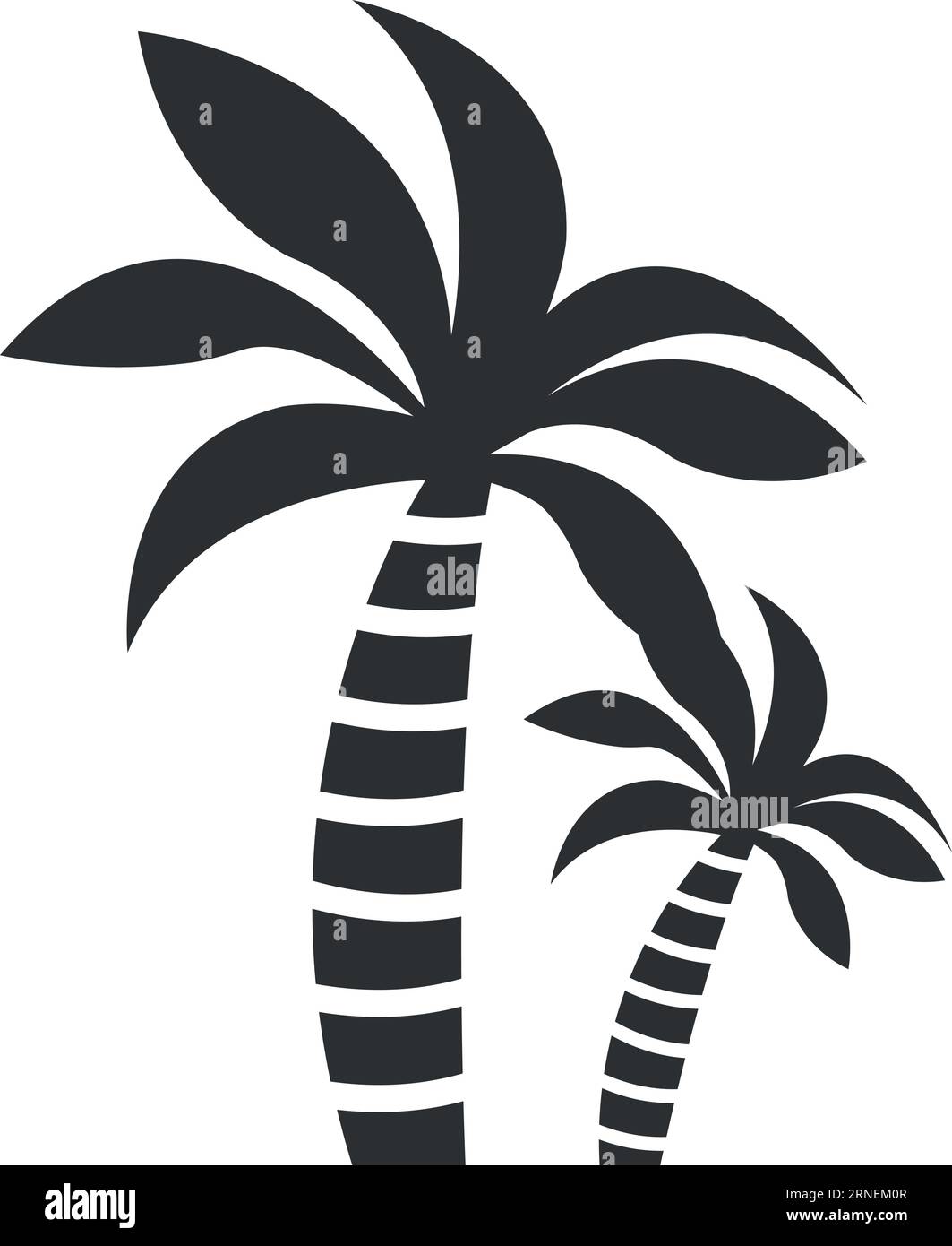 Summer beach tree icon. Black palm symbol Stock Vector Image & Art - Alamy
