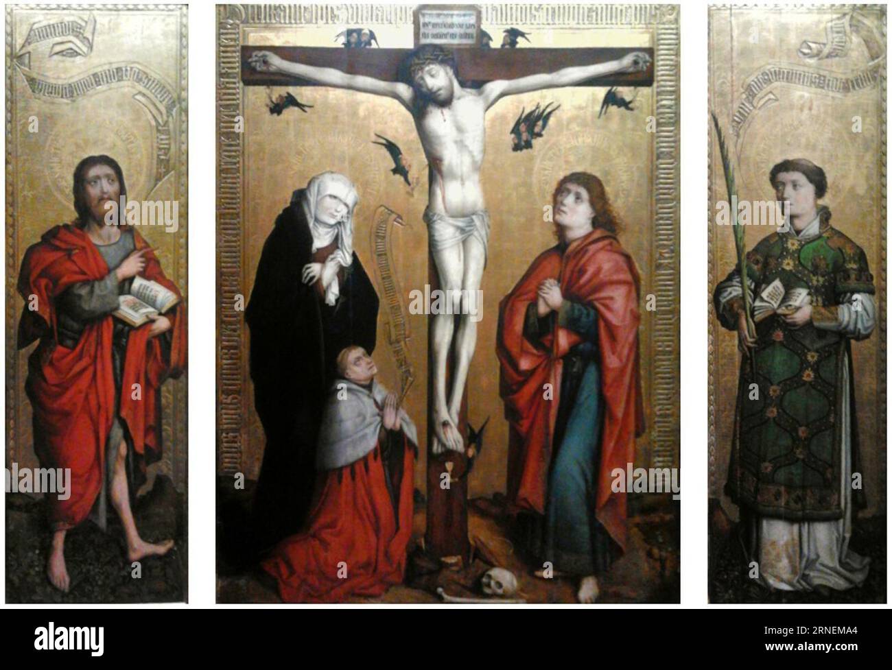Triptych of the crucifixion Cut Out Stock Images & Pictures - Alamy