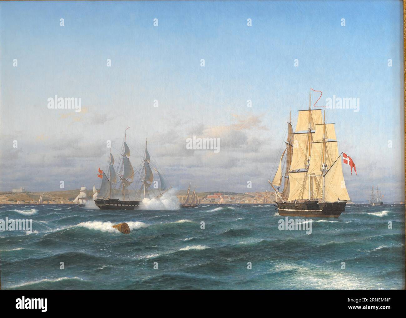 Lissabons rhed 1843 by Carl Dahl Stock Photo - Alamy