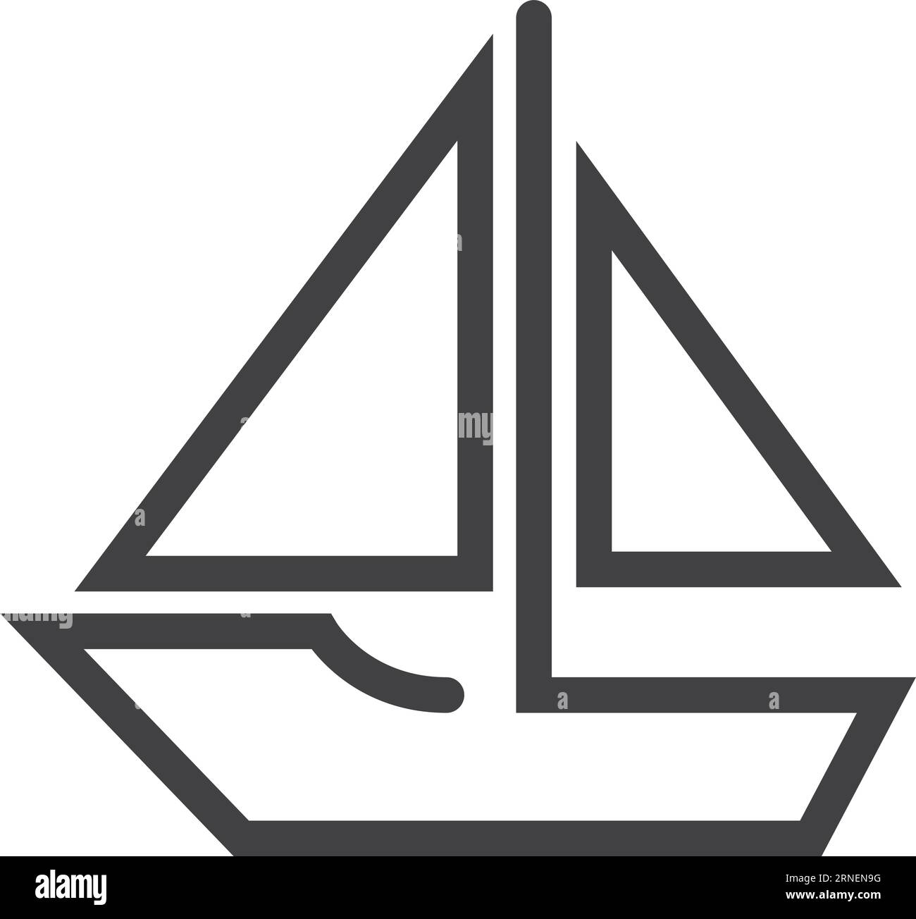 Yacht icon. Sailing marine transport. Ship sign Stock Vector Image ...