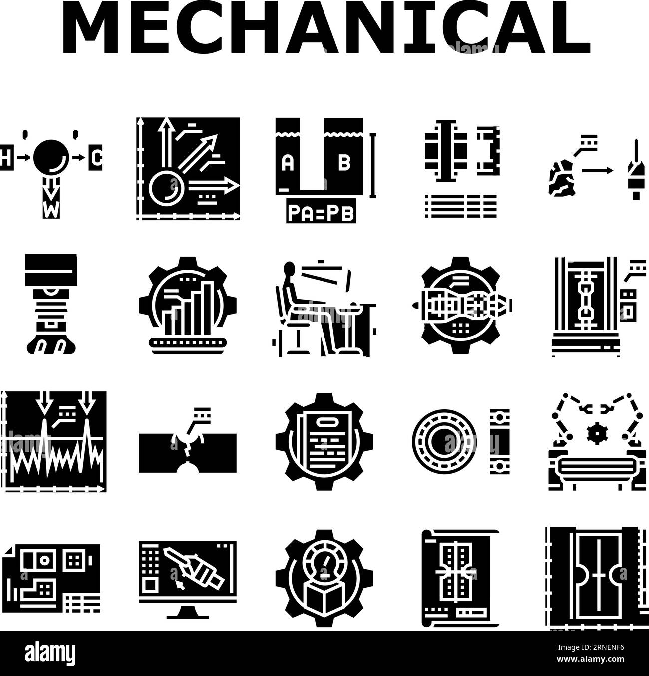 Young female engineer production factory Black and White Stock Photos ...