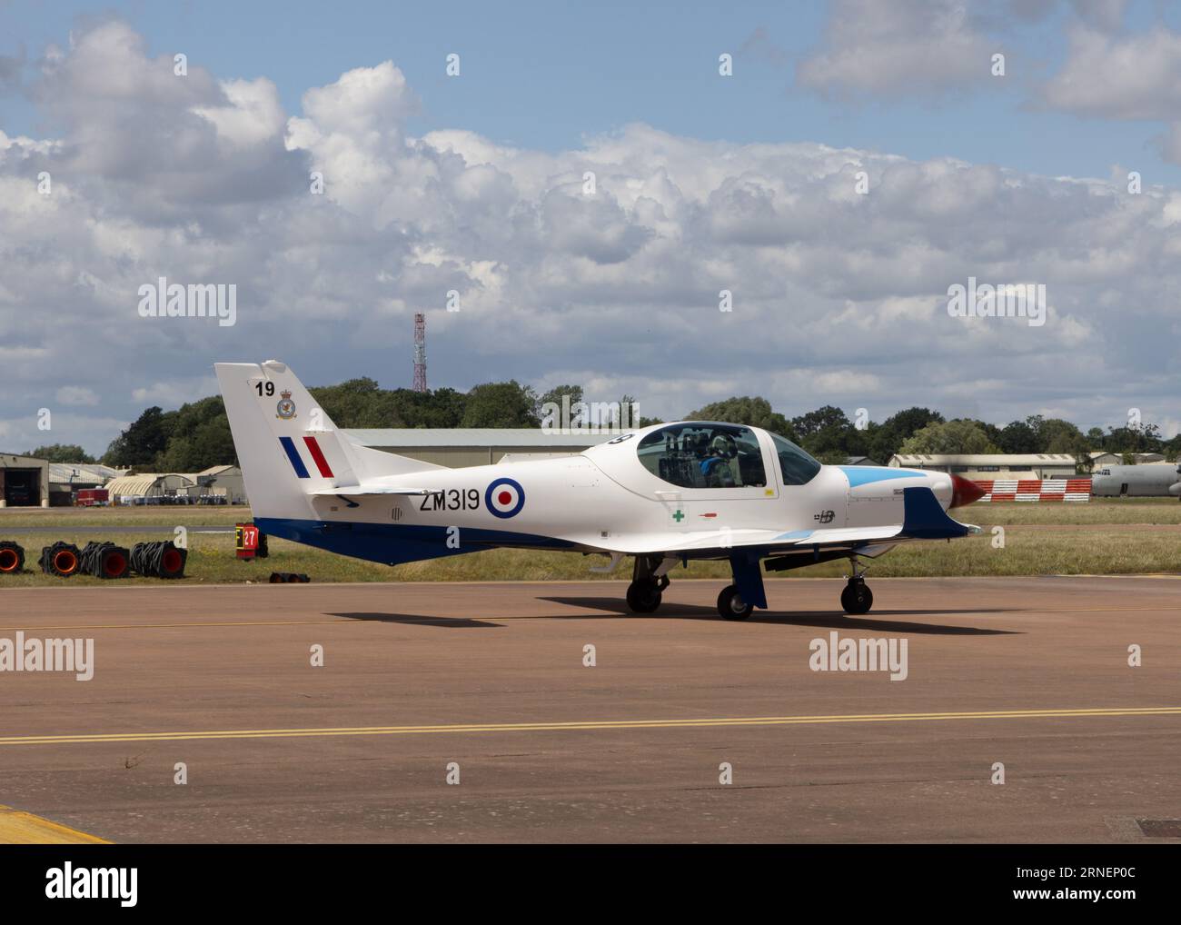 Grob G 120TP Prefect T.1 basic trainer prepares to leave the 2023 Royal ...