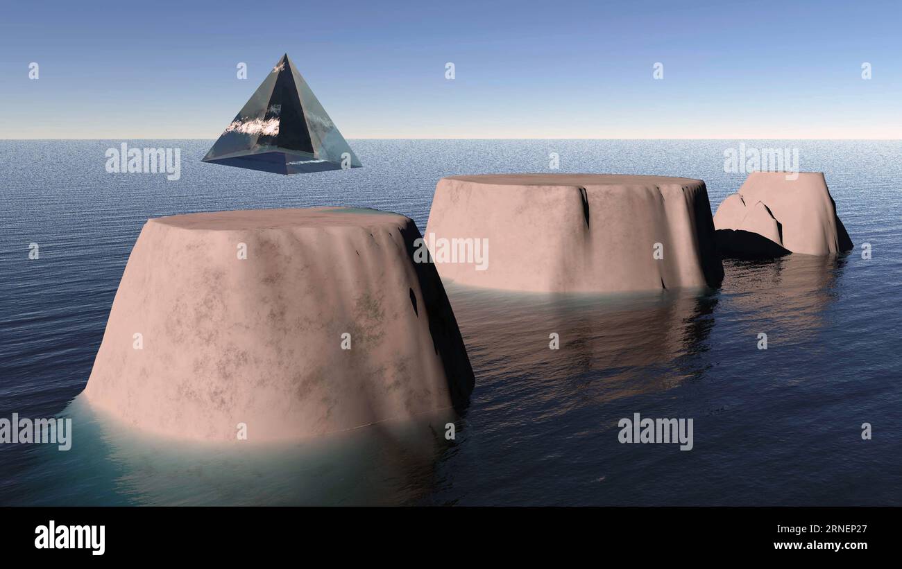 Fantasy pyramid illustration hi-res stock photography and images - Alamy