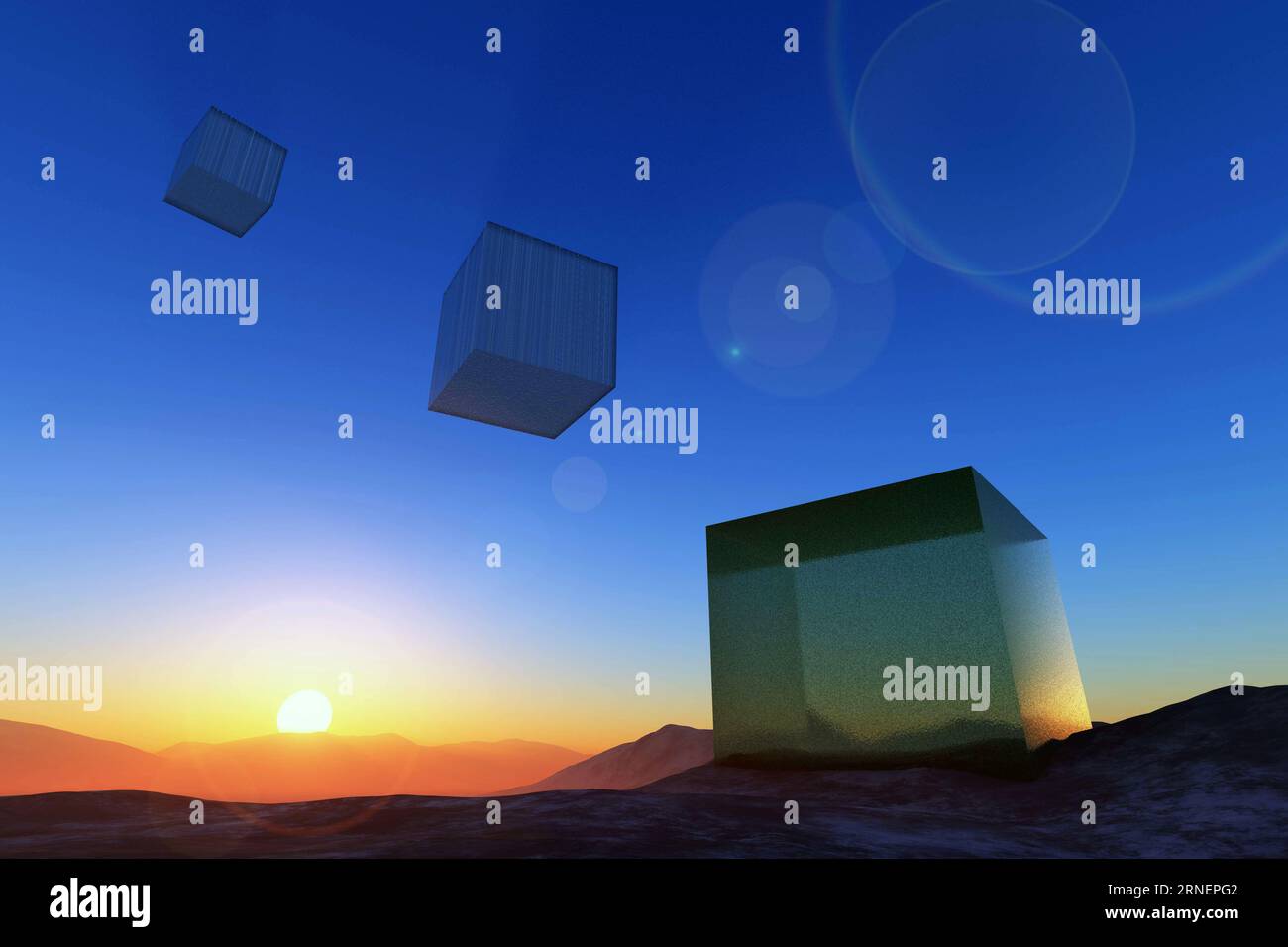 Ufo cube hi-res stock photography and images - Alamy