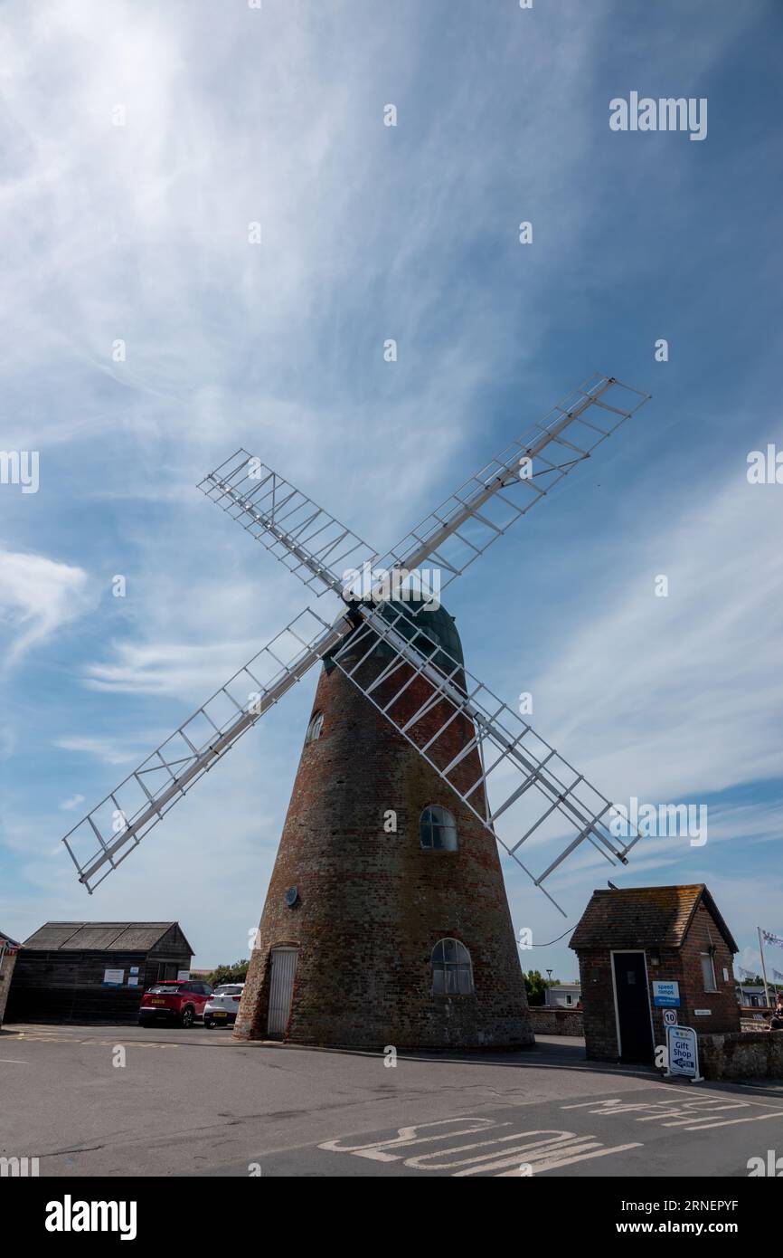 Medmerry Windmill Selsey West Sussex England Stock Photo - Alamy