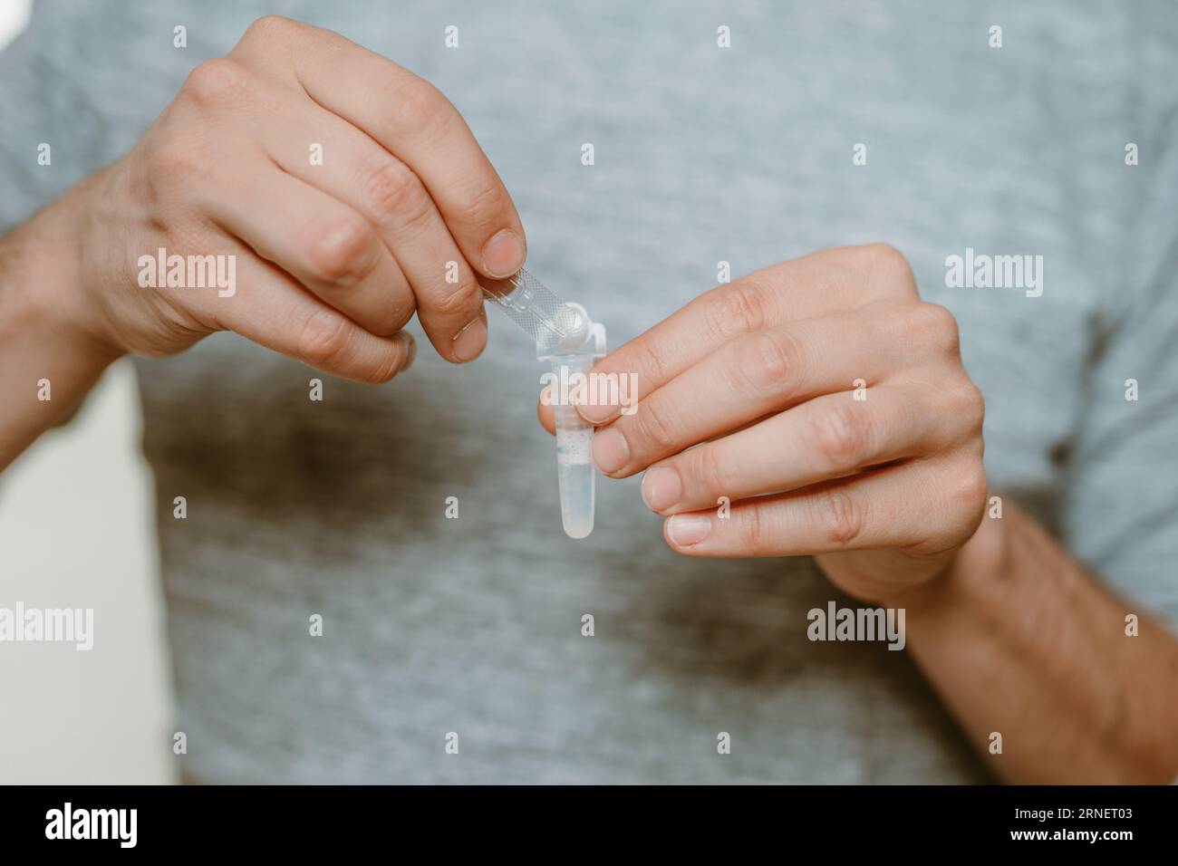 Lateral-Flow-Test covid rapid home-use test kit for saliva - step 2 ...