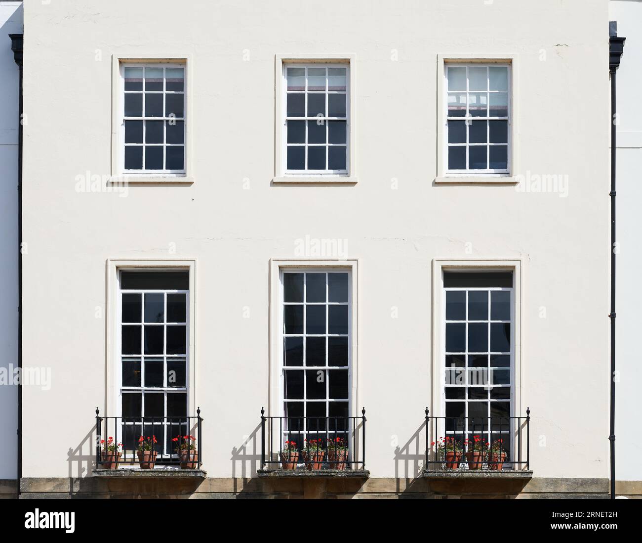 A trio of windows at Oriel College, University of Oxford, England Stock ...