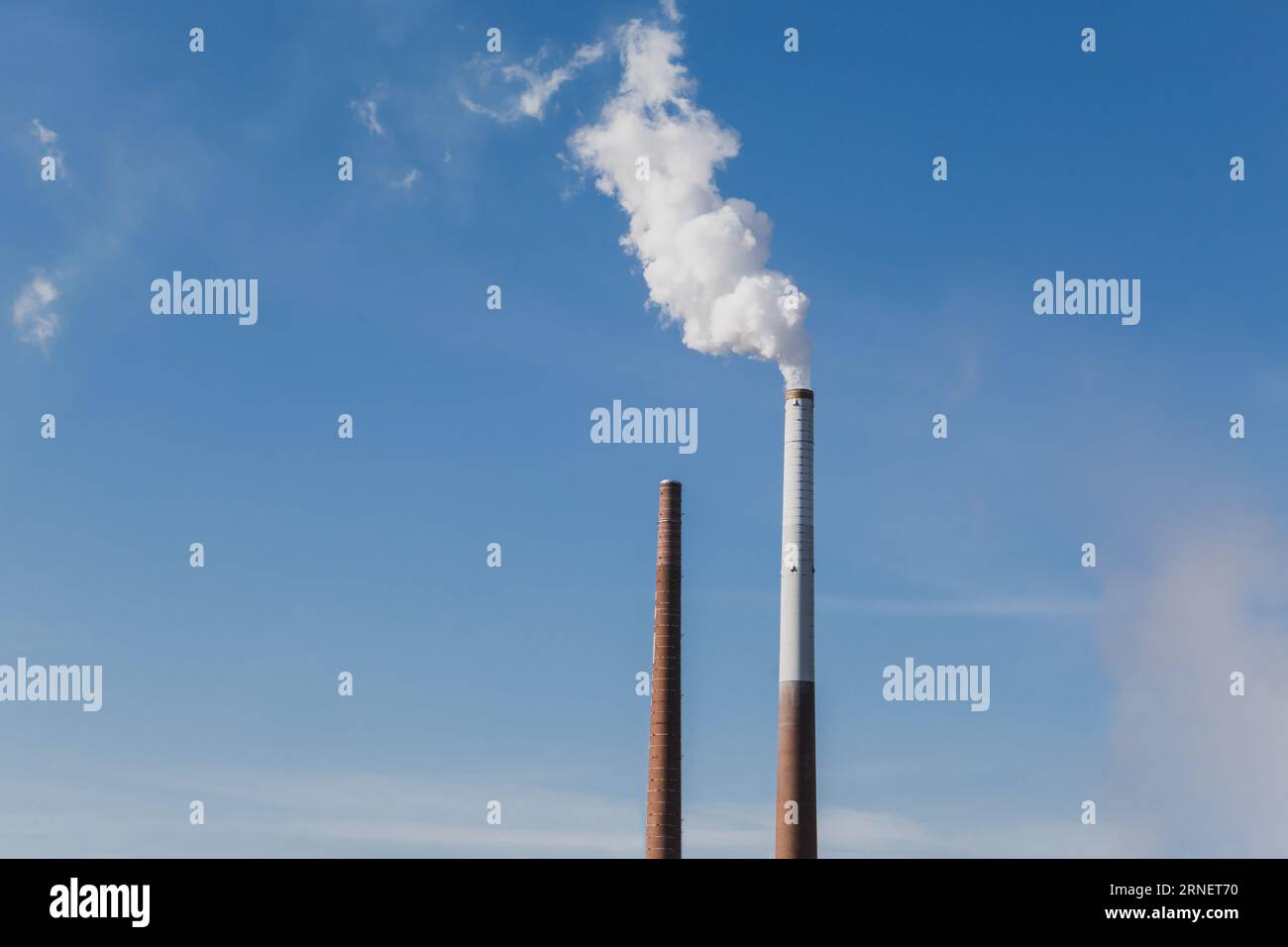 smoke get out of industrial chimney is a symbol for climate change and ...