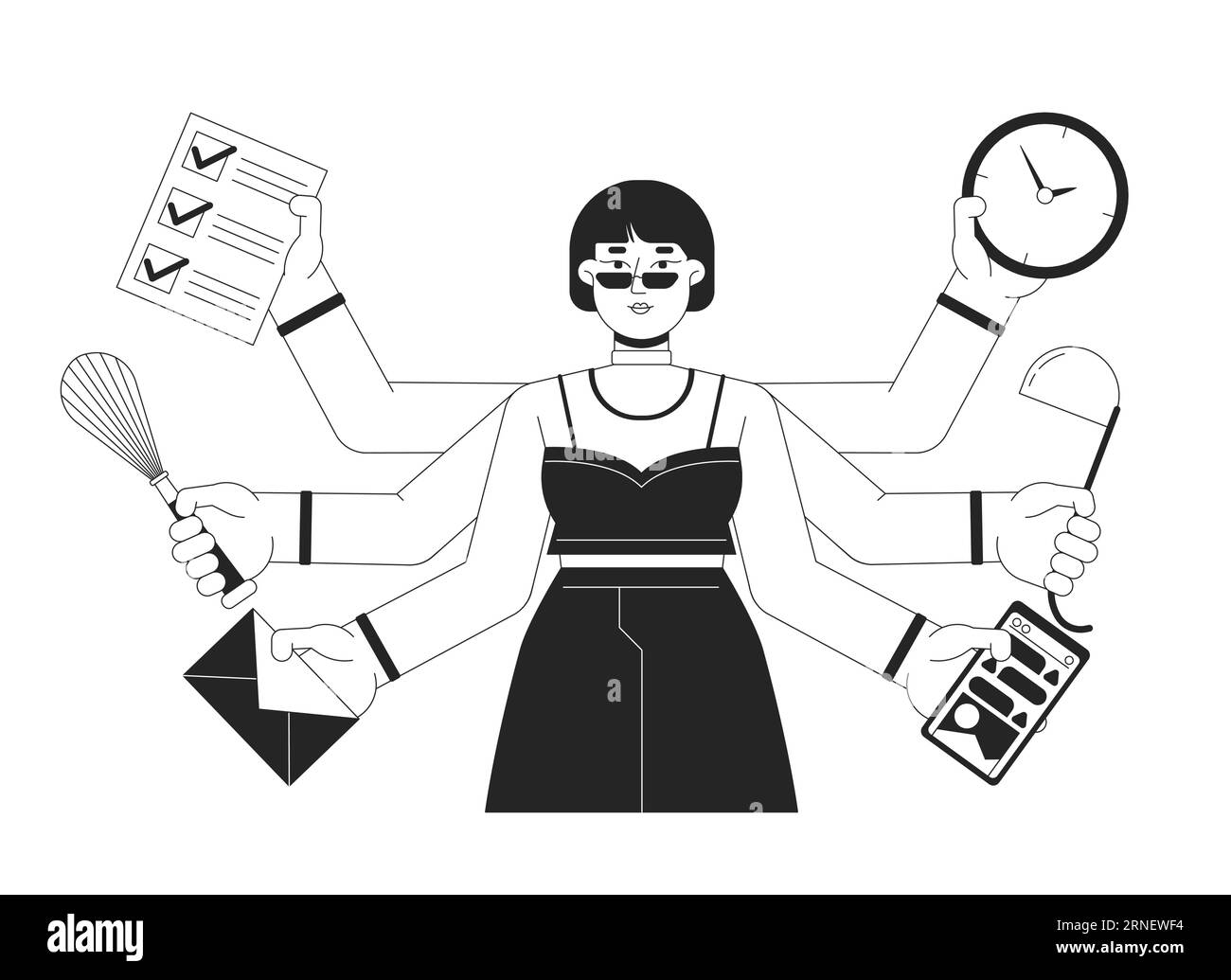 Multitasking juggling Stock Vector Images - Alamy