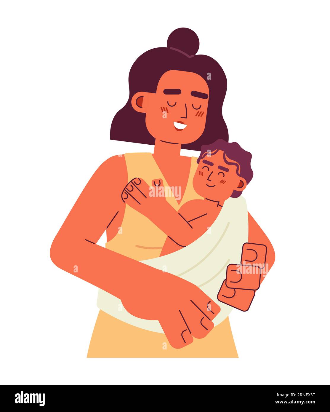 Happy maternity flat concept vector spot illustration Stock Vector ...