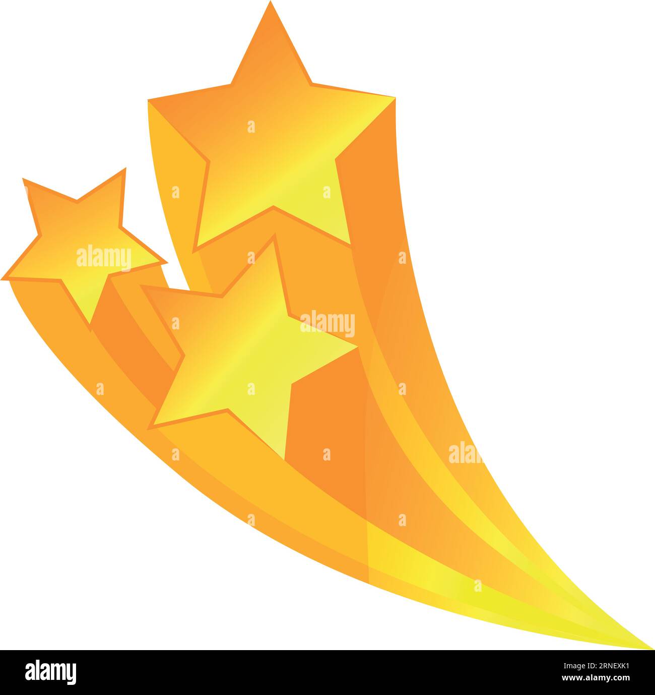 Celebration label. Golden stars. Festival flash badge Stock Vector ...