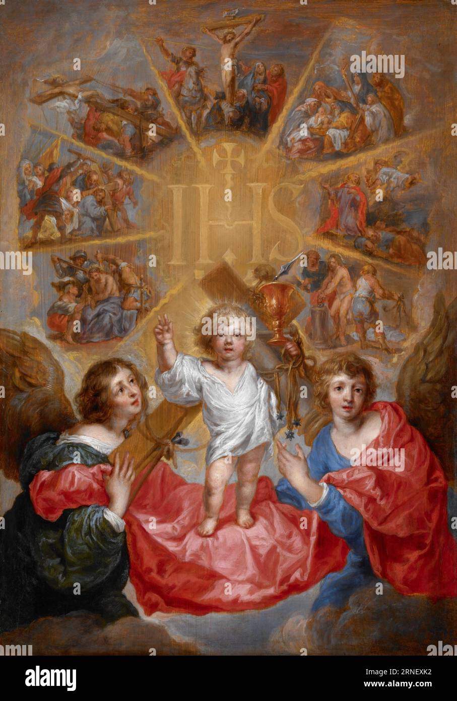 The Glorification of the Name of Jesus circa 1630 by Antoon Sallaert ...