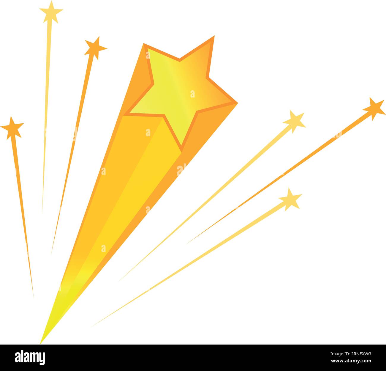 Shining star burst decorative badge. Celebration golden emblem Stock ...