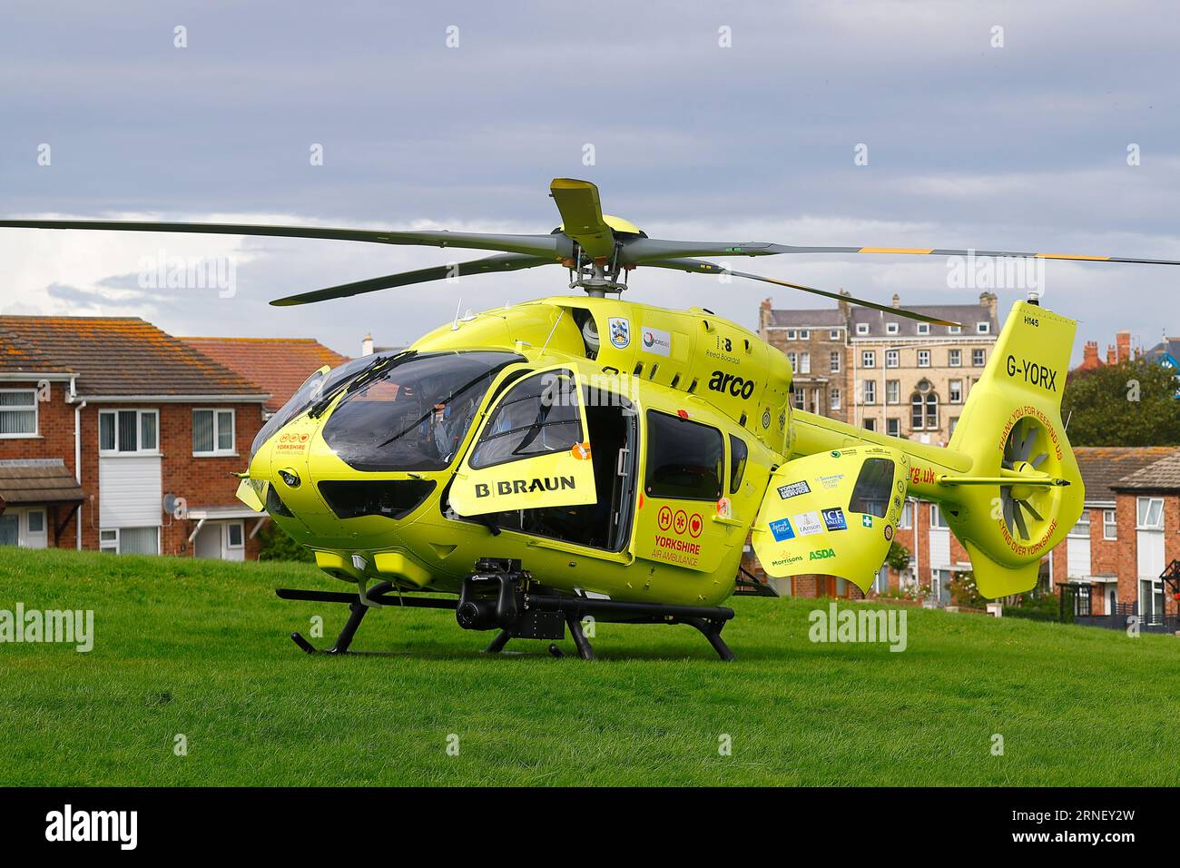 The latest addition to the Yorkshire Air Ambulance fleet of helicopters ...