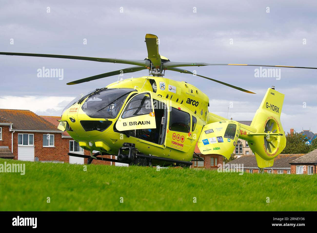 The latest addition to the Yorkshire Air Ambulance fleet of helicopters ...