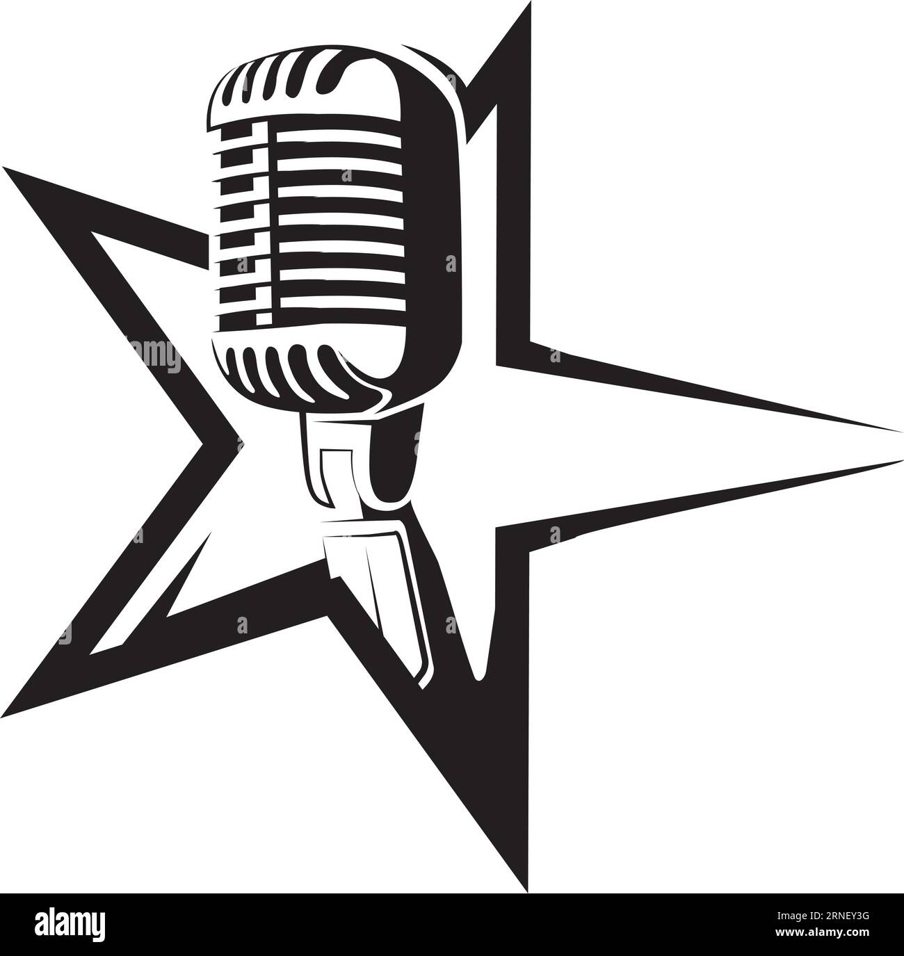 Music star icon. Singer symbol. Microphone sign Stock Vector Image ...