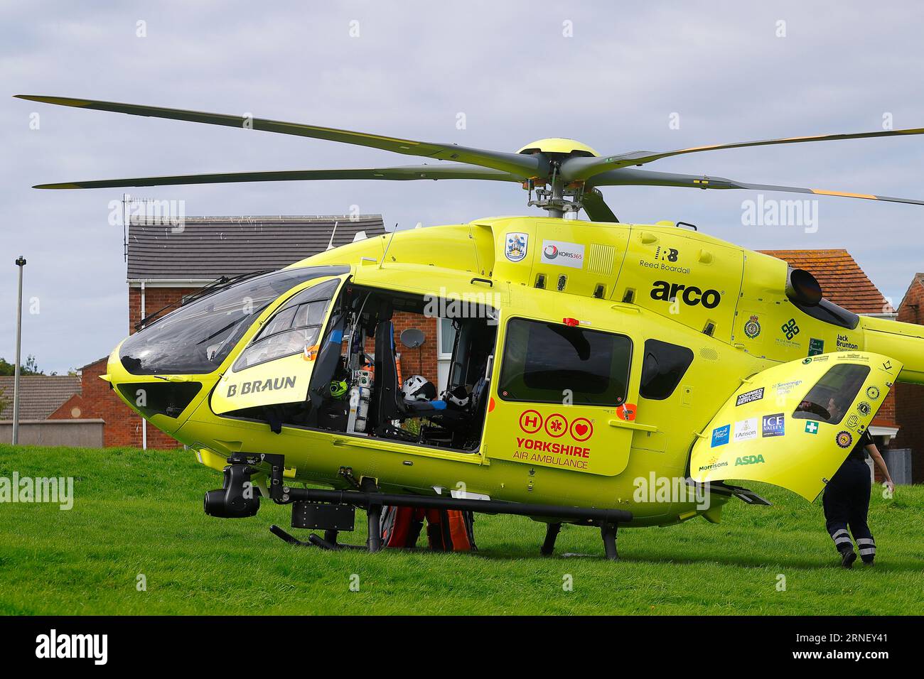 The latest addition to the Yorkshire Air Ambulance fleet of helicopters ...