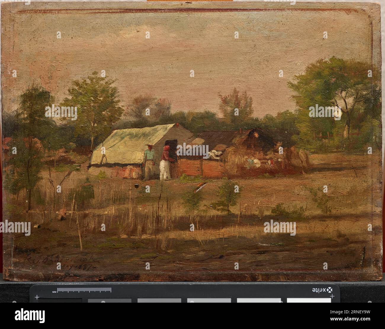 Mexican Jacal (?) by Robert Jenkins Onderdonk Stock Photo - Alamy