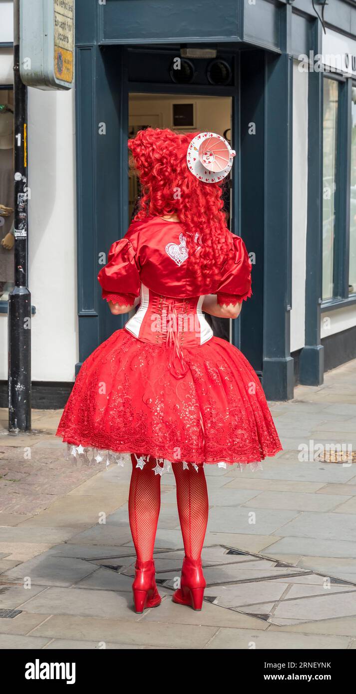 Queen of Hearts at Lincoln Steampunk weekend 2023, Bailgate, Lincoln ...