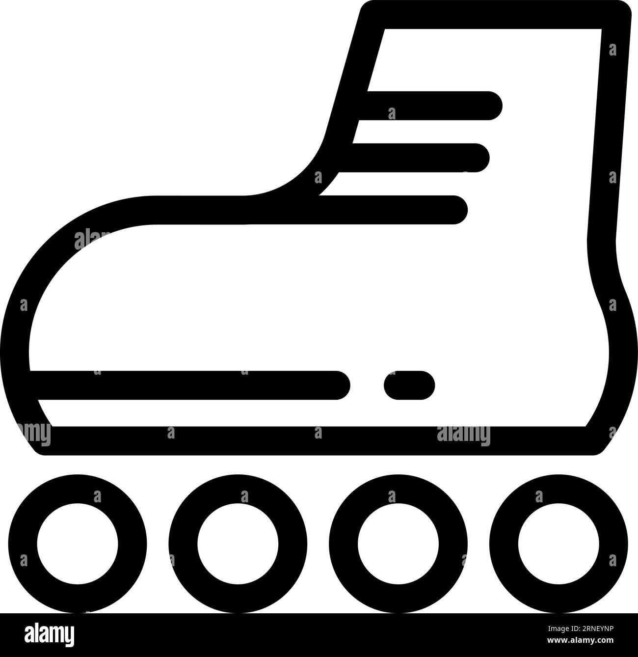 Skates linear icon. Urban street sport symbol Stock Vector Image & Art ...