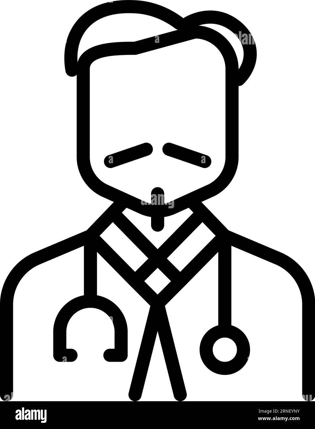 Male doctor profile picture. Medical worker icon Stock Vector Image ...