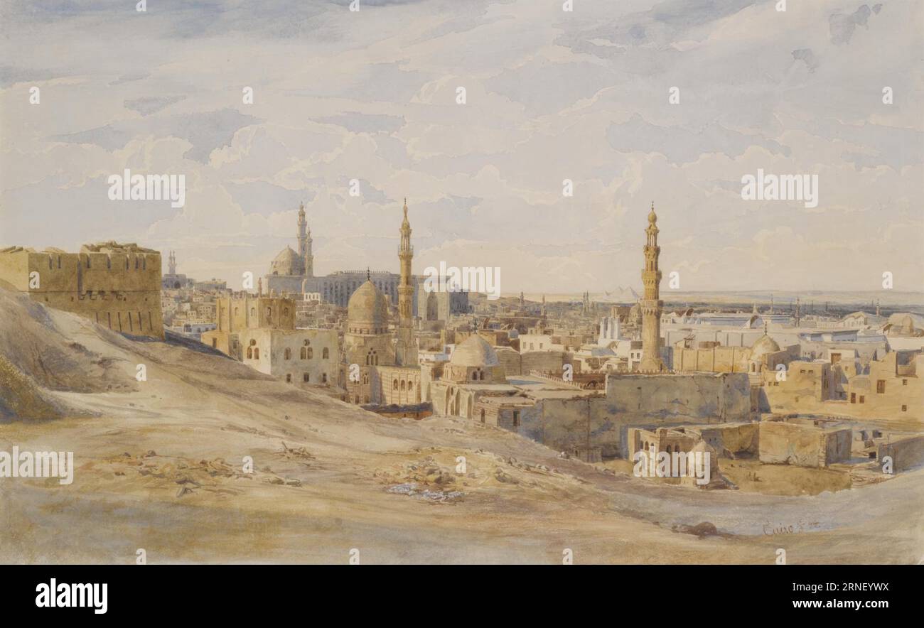 Cairo 1844 by Max Schmidt Stock Photo - Alamy
