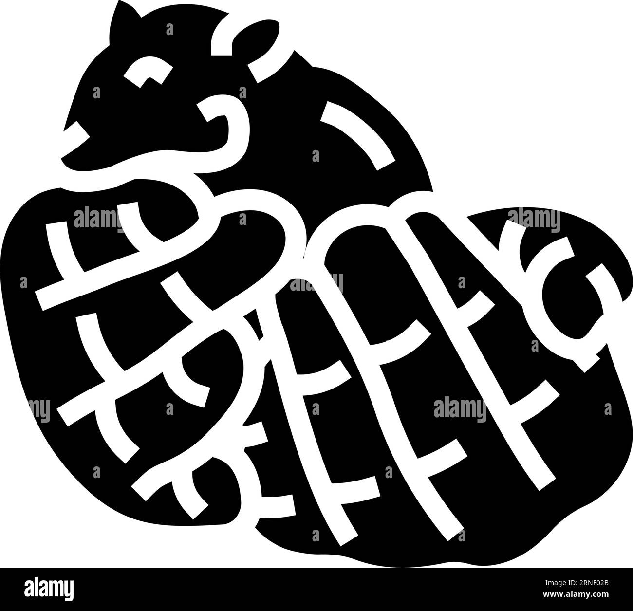 hamster hand pet glyph icon vector illustration Stock Vector Image ...