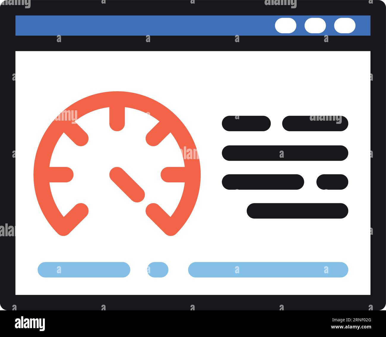 Web app window icon. Dashboard page symbol Stock Vector Image & Art - Alamy
