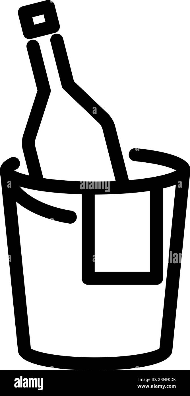 Bottle wine in ice Black and White Stock Photos & Images - Alamy