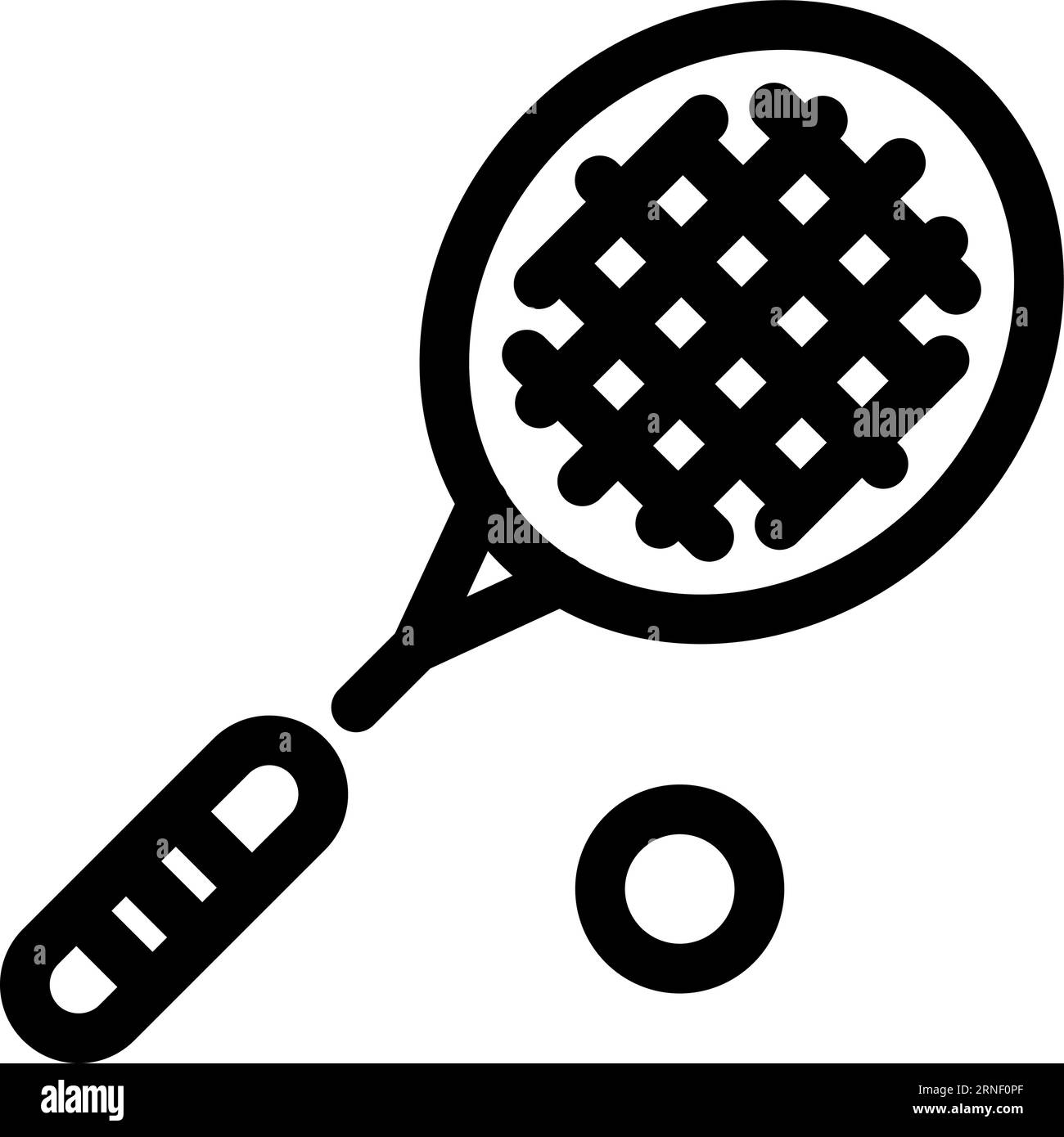 Tennis racket line icon. Sport equipment symbol Stock Vector Image ...