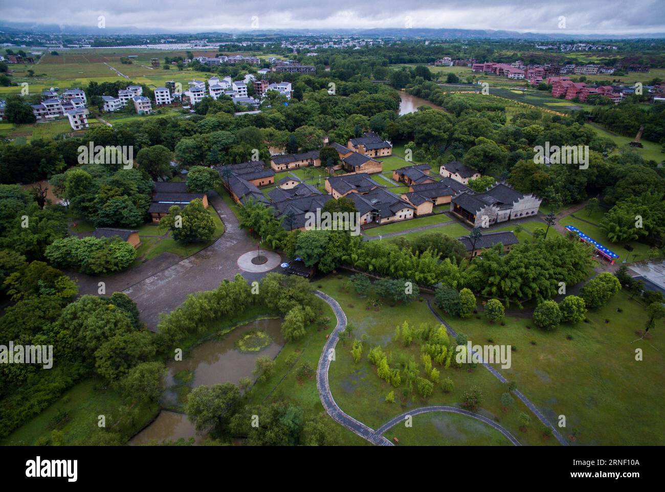 (160711) -- RUIJIN, July 11, 2016 -- Aerial photo taken on July 11 ...