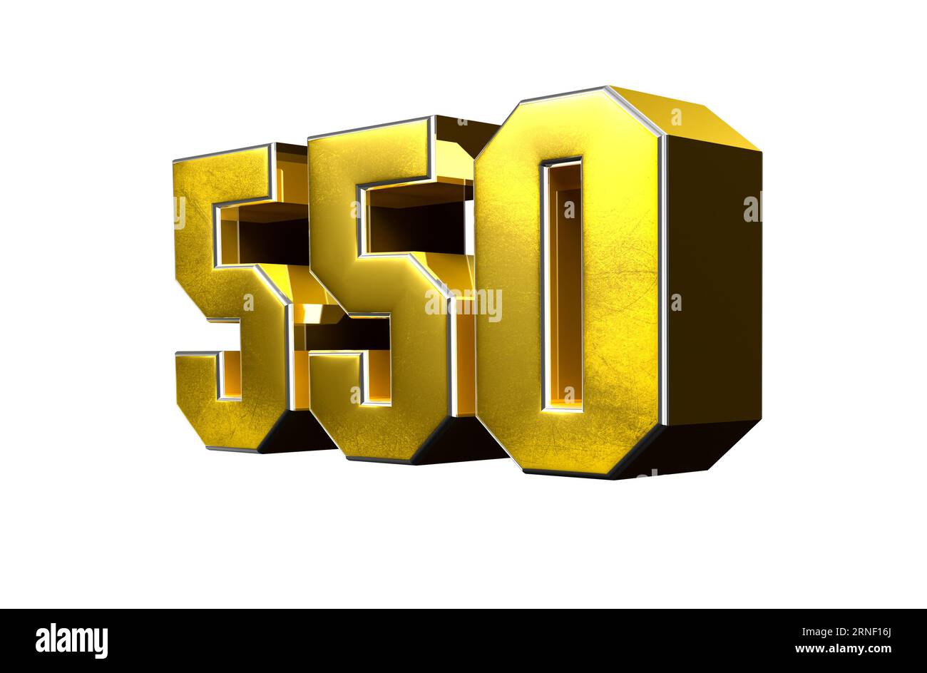 3d number 550 hi-res stock photography and images - Alamy