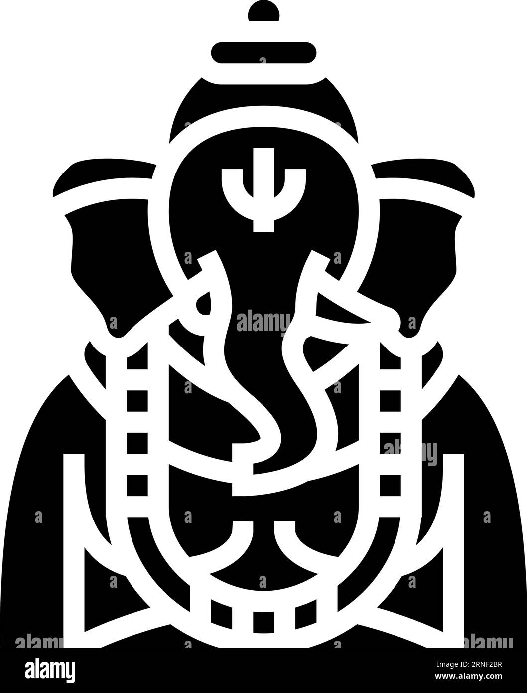 ganesha god indian glyph icon vector illustration Stock Vector Image ... ganesha god indian glyph icon vector illustration Stock Vector Image ...