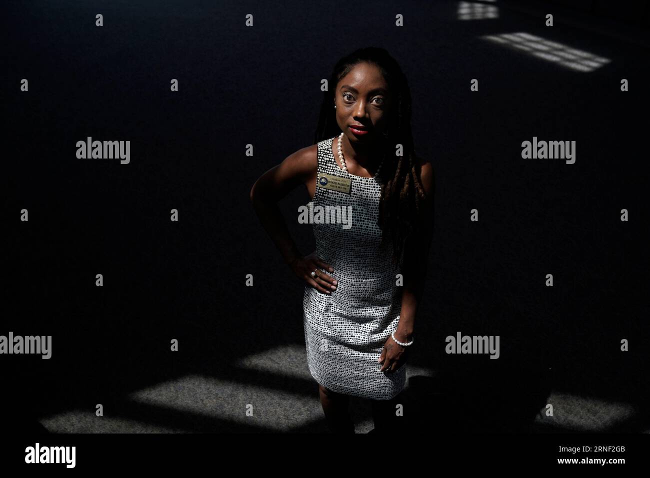 Mayor Pro Tem Princess Washington poses at City Hall Wednesday, Aug. 30 ...