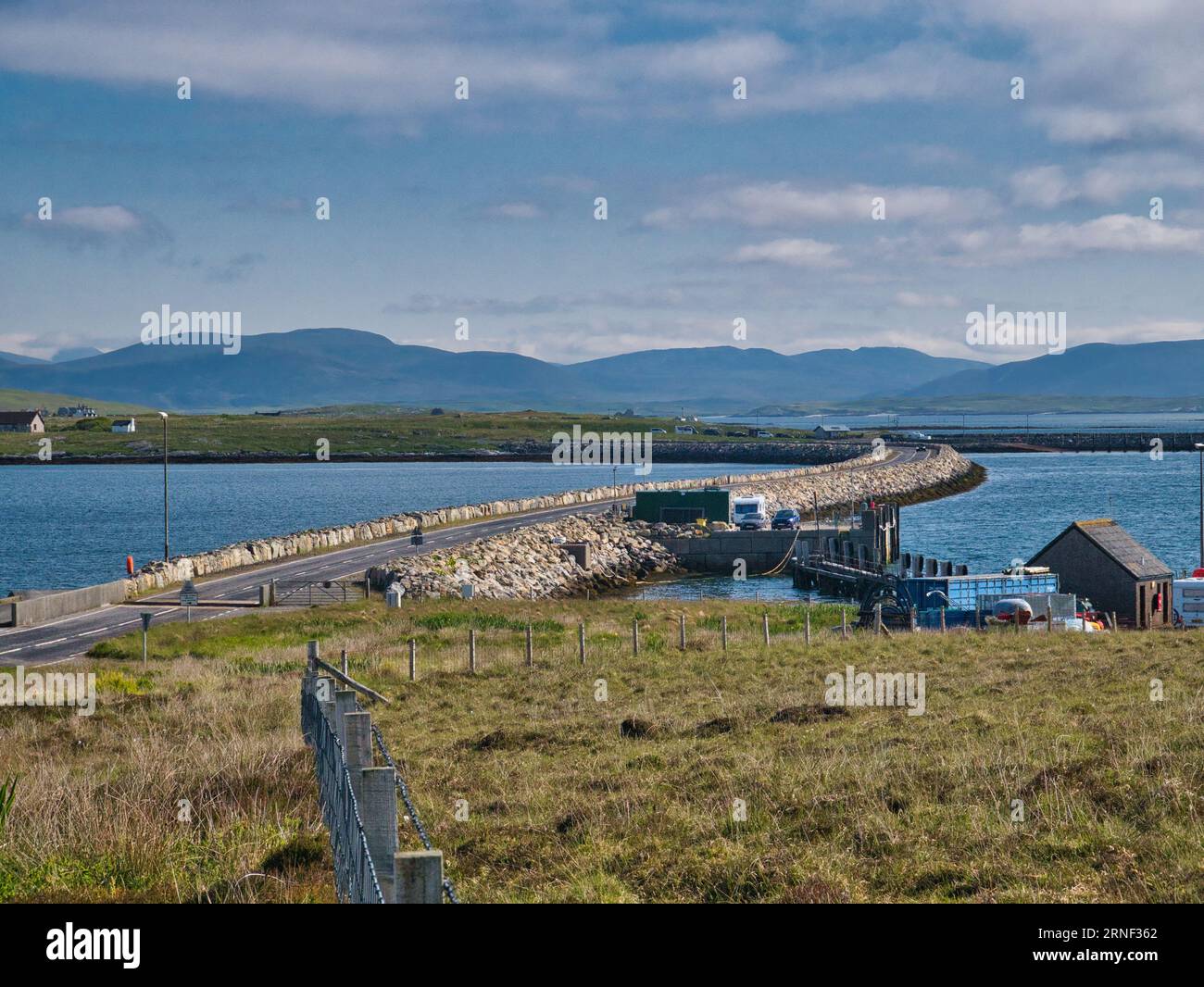 The road causeway fixed link connecting the islands of North Uist and ...