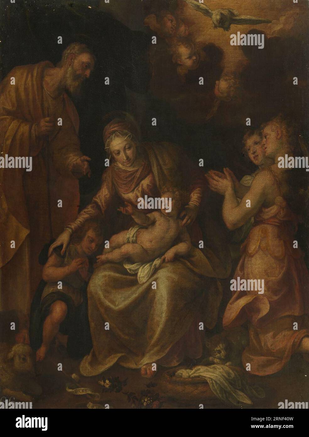 The Holy Family, Saint John, and Angels between circa 1560 and circa ...