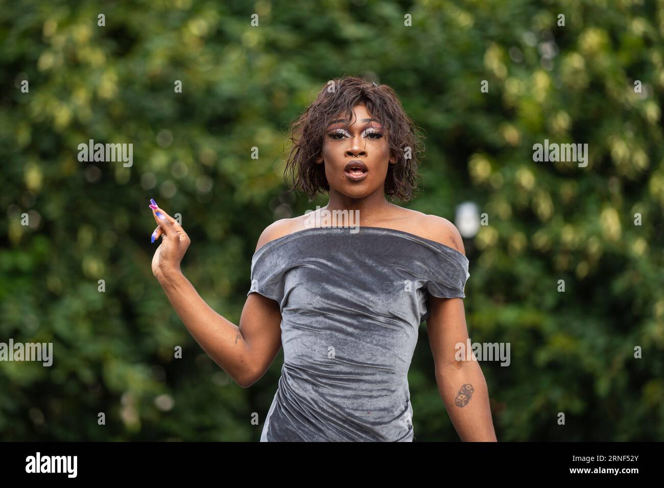 London, UK. 1 September 2023. A model on the catwalk at ‘1133’, an ...