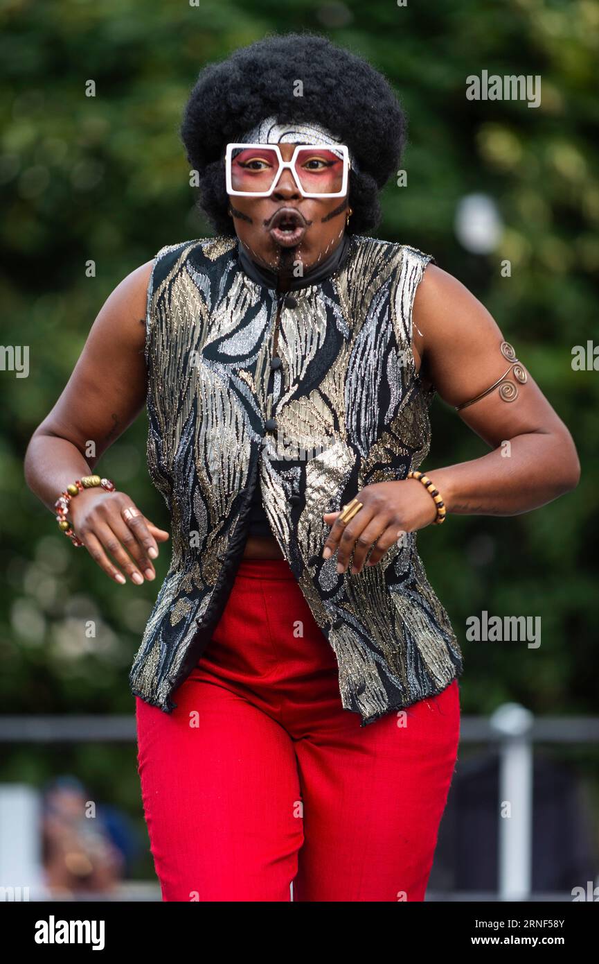 London, UK. 1 September 2023. A model on the catwalk at ‘1133’, an ...
