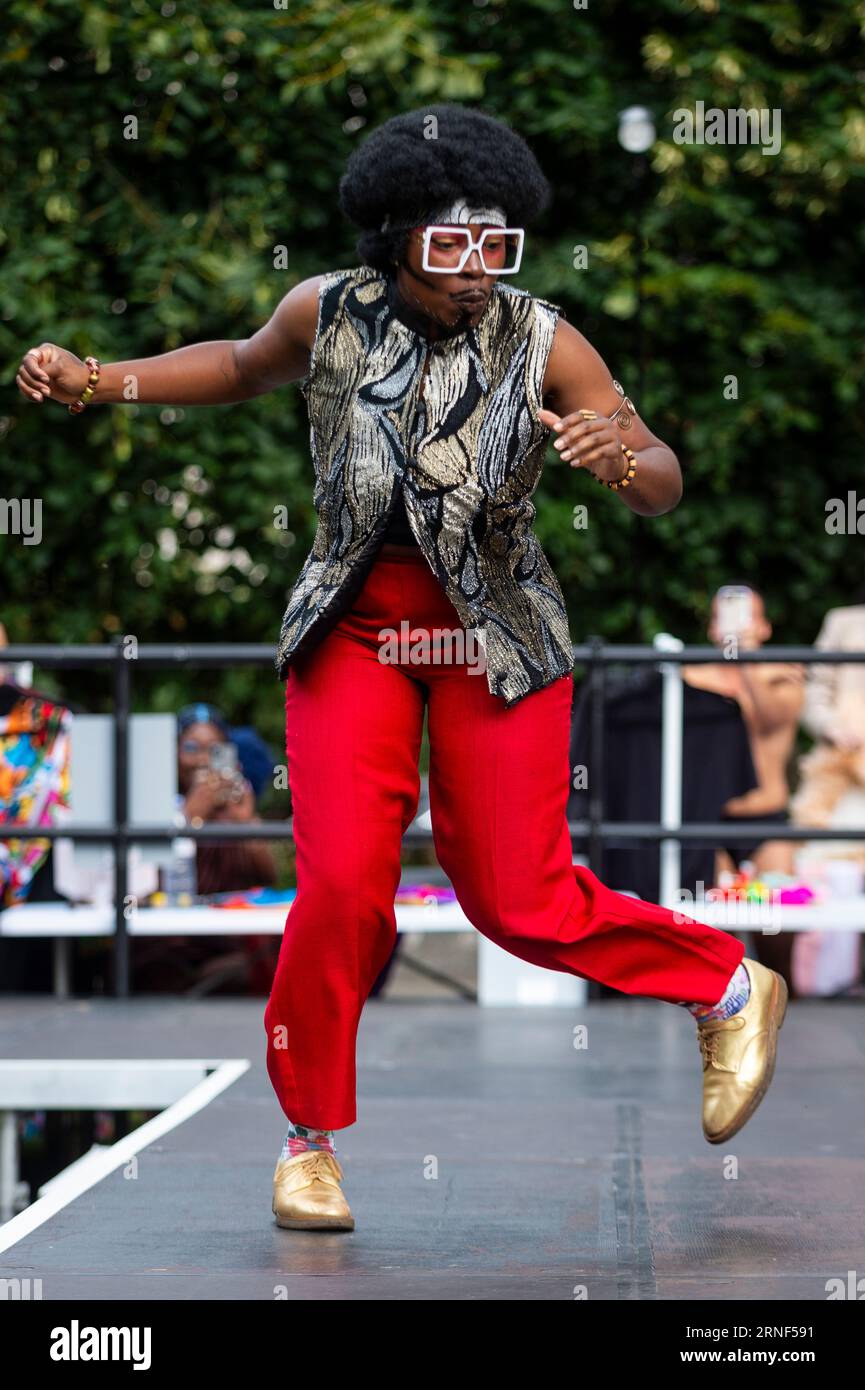 London, UK. 1 September 2023. A model on the catwalk at ‘1133’, an ...