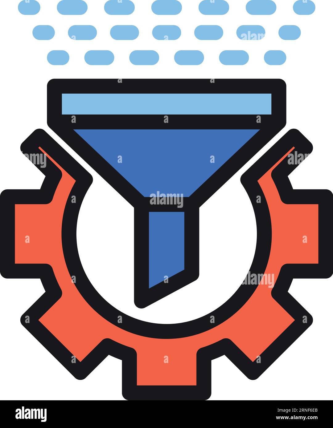 Data Filter Settings Computer Analysis Technology Icon Stock Vector Image And Art Alamy