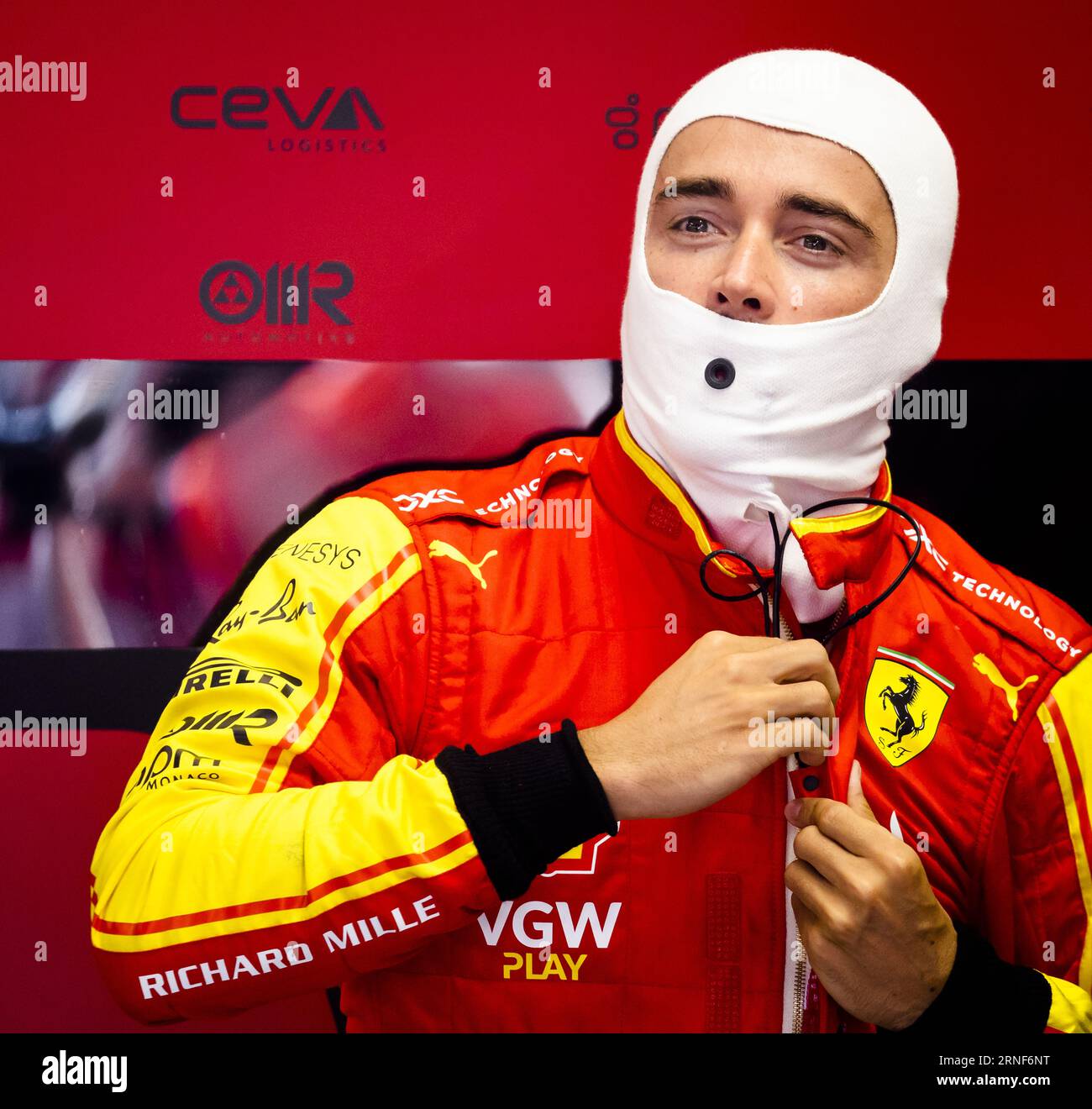MONZA - Charles Leclerc (Ferrari) during the 2nd free practice session ...