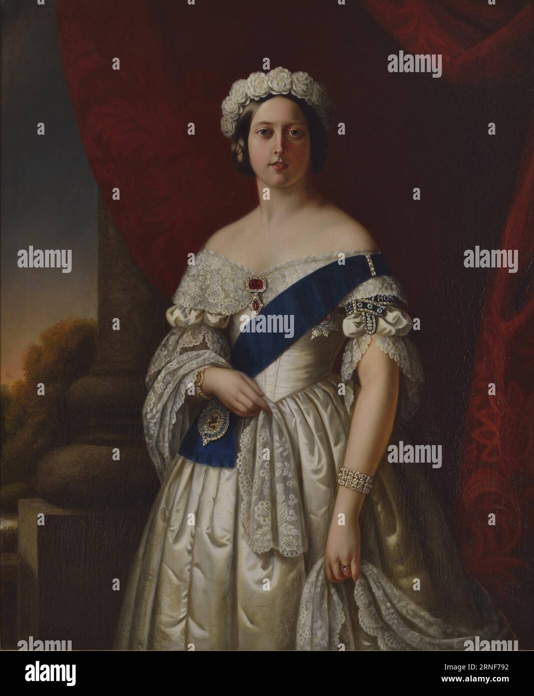Queen Victoria of England 1845 by Alexander Melville Stock Photo - Alamy