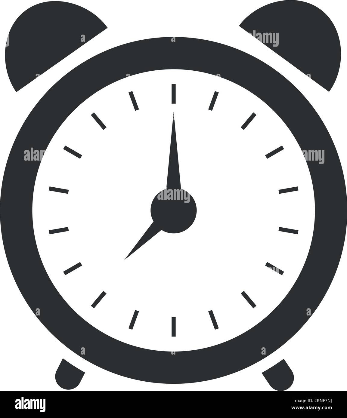Alarm clock black icon. Reminder symbol. Deadline sign Stock Vector ...