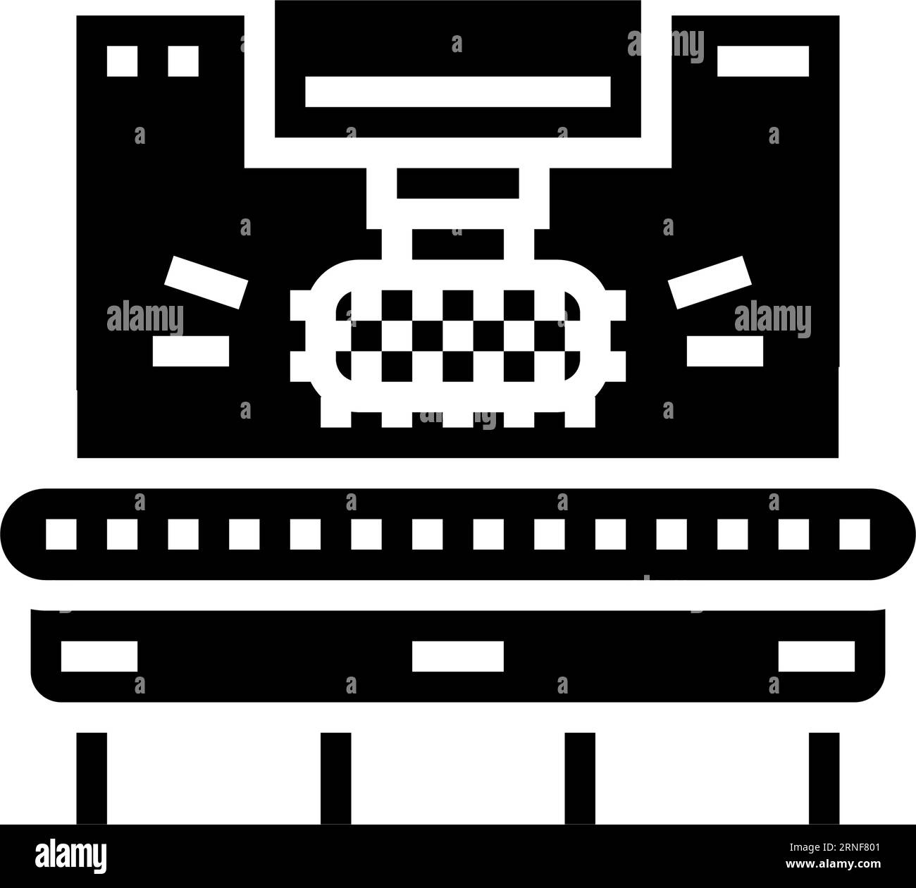 surface finishing manufacturing engineer glyph icon vector illustration ...