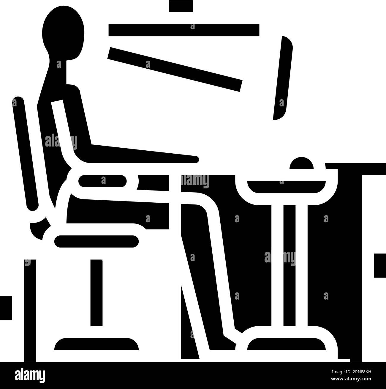 ergonomics principles mechanical engineer glyph icon vector ...