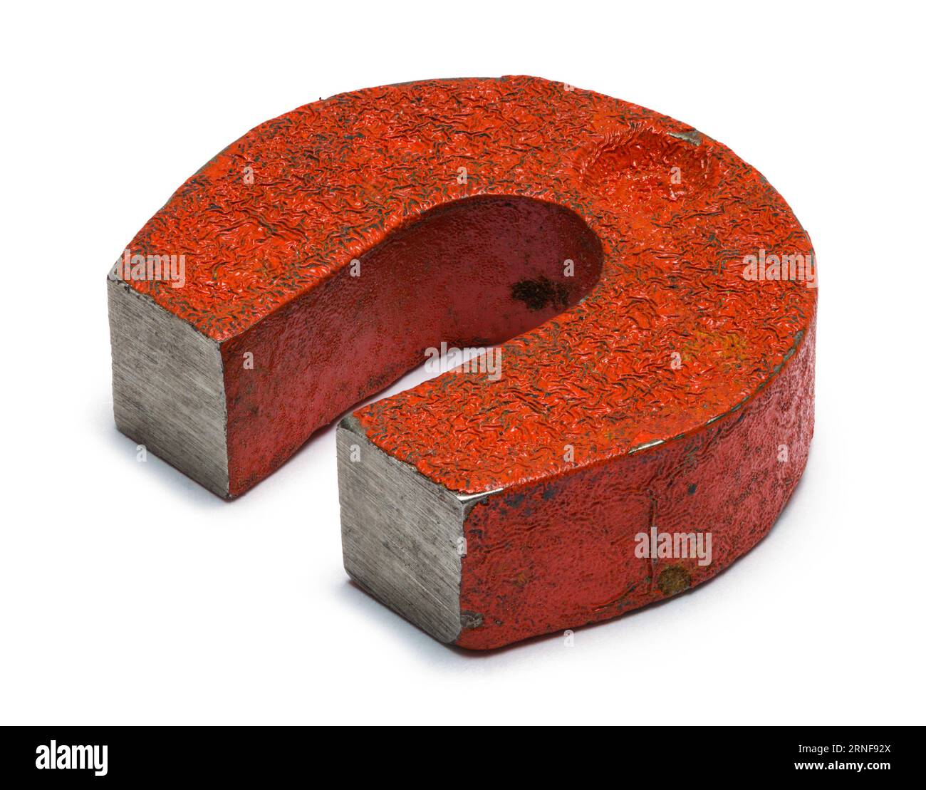 Old Horseshoe Magnet Cut Out on Whtie Stock Photo - Alamy