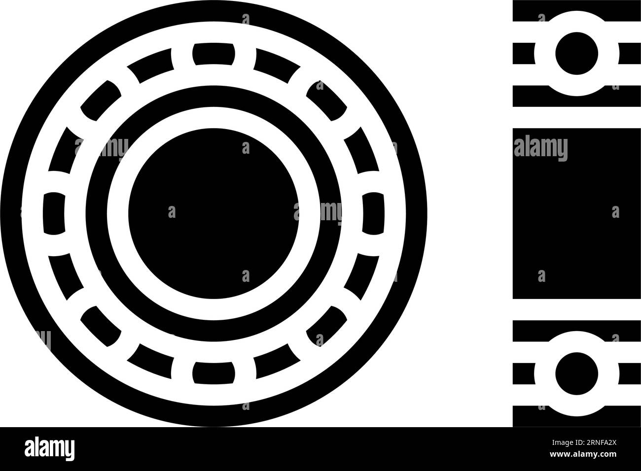 bearing design mechanical engineer glyph icon vector illustration Stock ...