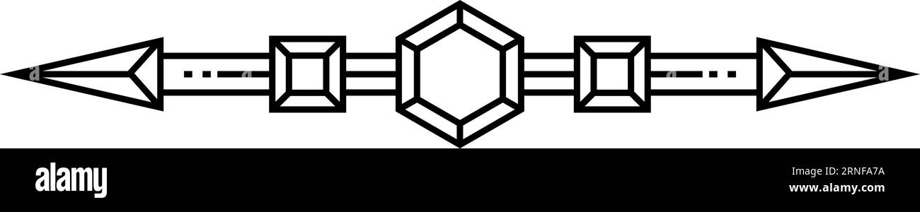 Decorative geometric header. Vintage divider. Text separator Stock ...