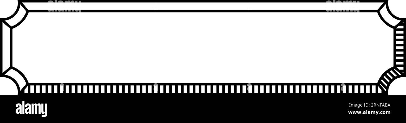 Decorative title frame. Vintage text line border Stock Vector Image ...